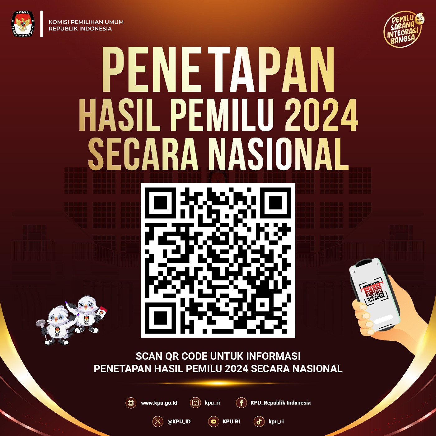 Keputusan KPU Penetapan Hasil Pemilu Presiden dan Wakil Presiden, Anggota DPR, DPD, DPRD ...